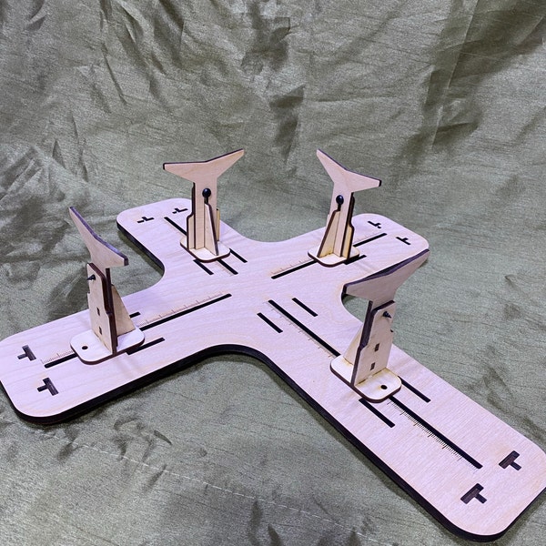 Hobby Model Airplane Holder | Two Sizes | Laser Cutting Files | 2D DXF ...