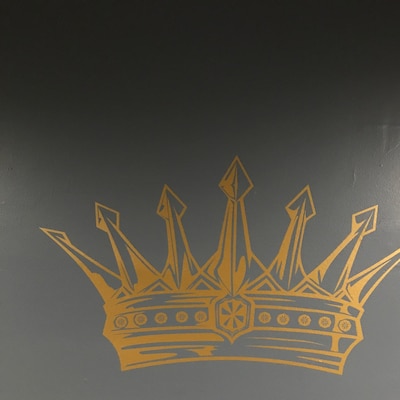 King's Crown Wall Decal Sticker. Kid's Room Wall Decor. 302 - Etsy