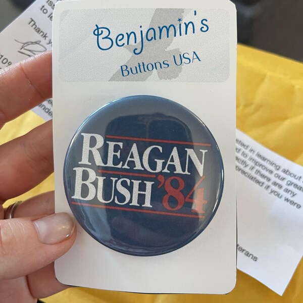 Patriotic Ronald Reagan 2 1/4 Pinback Button - Etsy