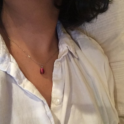 Pomegranate Seed Necklace / Pomegranate Fruit Necklace/ Fruit - Etsy