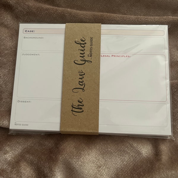 Law Flashcards | for Law Students | 300 Gsm - Etsy UK