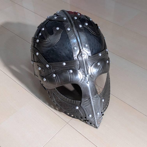 Handcrafted Viking Helmet - Norse Warrior Battle Mask - Medieval LARP ...