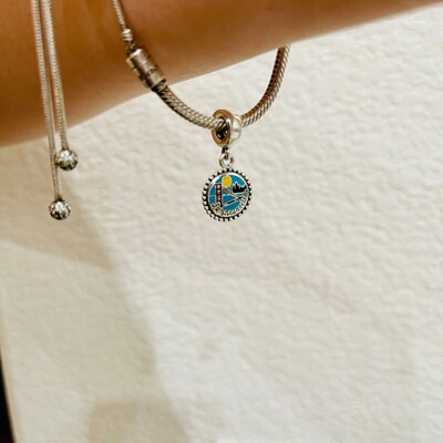 Pandora Jamaican Country Map Charm Travel Pendant S925 Sterling Silver ...
