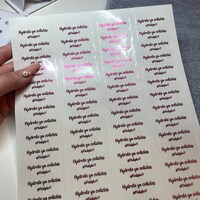 60 1.75x0.66 Clear Foil Labels Personalized Cuticle Pen, Lash Stickers ...