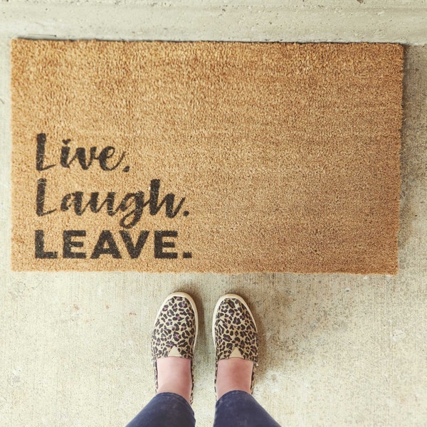 Hello Fall Doormat, Custom Door Mat for Front Door, Personalized Custom ...