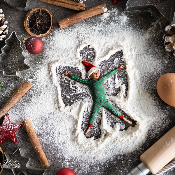 Christmas Baking Flour Angels Digital Backdrop (JPG,PNG, TIFF) - Etsy