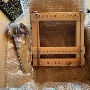 Adjustable Twining Loom for Rag Rugs, Place Mats and Potholders. Maple ...