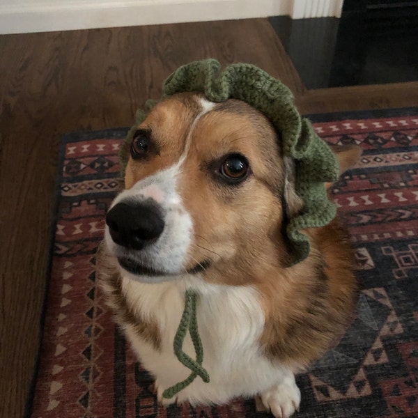 Cute Sun Bucket Flower Hat With Ruffles Small Pet Pattern, Dog Cat ...