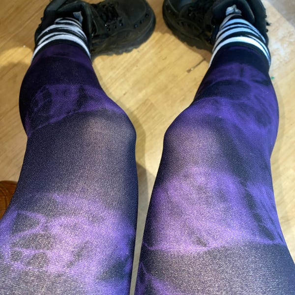 TIE DYE Tights - ASTRO Colourway - 50 Denier Dip Dye, Fun, Unique ...