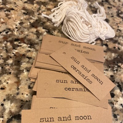 Small Rectangular Tags Custom/personalized Tags 1x 2.5, Customized Text ...