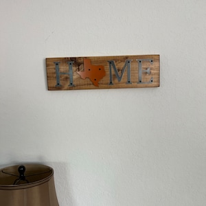 Ohio HOME Sign. Rustic Wood and Metal Unframed - Etsy