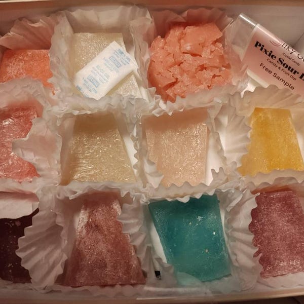 Peach Moonstone Kohakutou Candy, Edible Jewelry, Vegan, Gluten Free ...