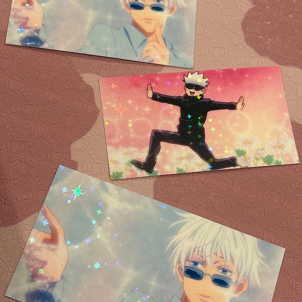 Gojo Funny Stickers HOLOGRAPHIC Set - Anime Meme, JJK, Sorcerer, Satoru ...