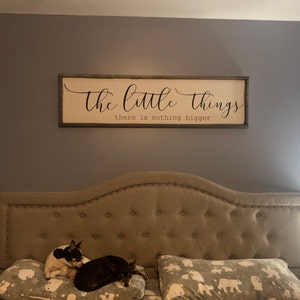 Coordinates. Above Over the Bed Sign Master Bedroom Wall | Etsy