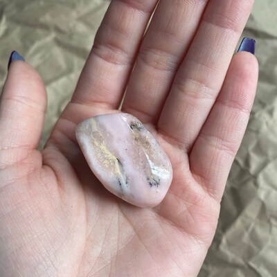 Pink Opal Tumble, Tumbled Pink Opal, Pink Opal Pocket Stone, T-132 - Etsy