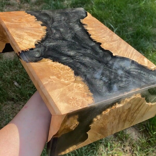 Fractal Douglas Fir Burl Table Top 29"x20"x1.25"quite Electrified!!! - Etsy