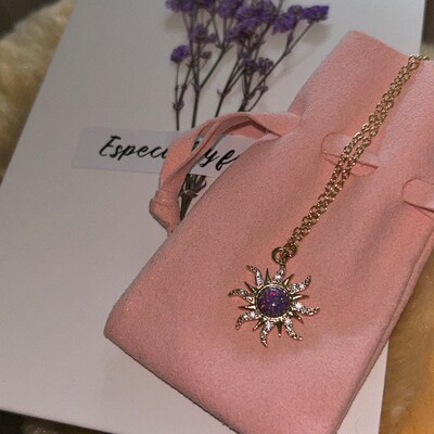 Tangled Rapunzel Dream Flower Sunset Micropaved Sunstone Zirconia Star ...