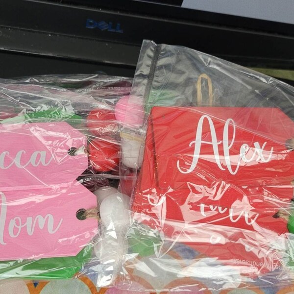 Stocking Tag, Personalized Wood Tag, Christmas Stocking Tag ...