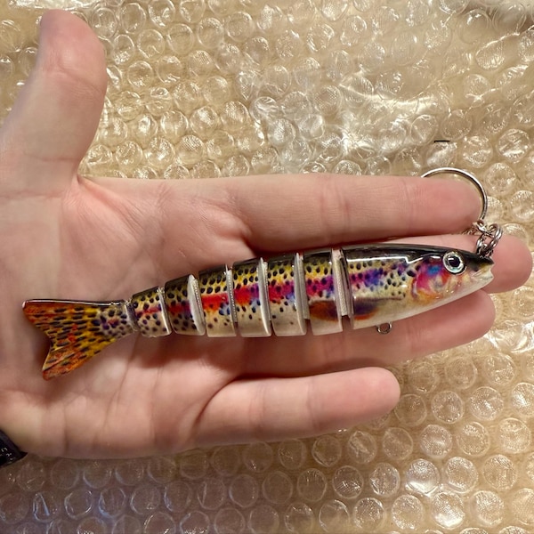 Fishing Lure Keychains or Backpack Hangers Jointed - Etsy