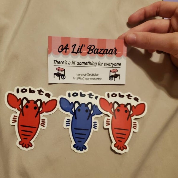 Silly Sea Creatures - Shrimp Sticker - Isopod Sticker - Lobster Sticker ...