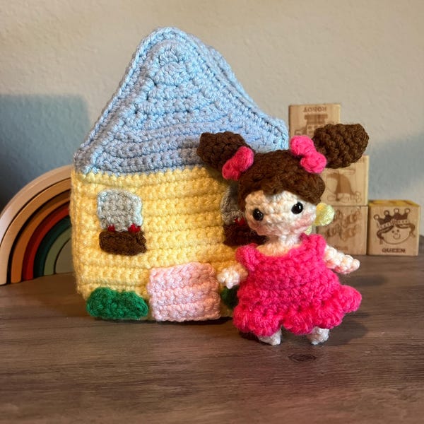 PATTERN: Micro Mini Doll, Amigurumi Pattern, Miniature Doll, One Inch ...