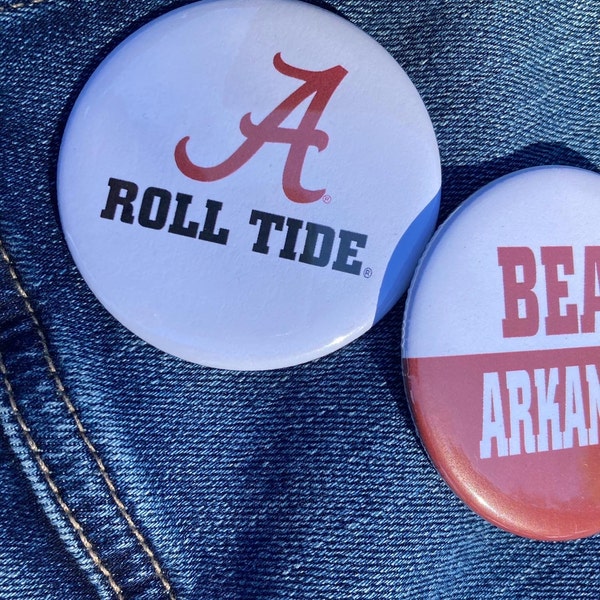 MAC ATTACK University of Alabama Football Quarterback 2.25 Button Pin ...