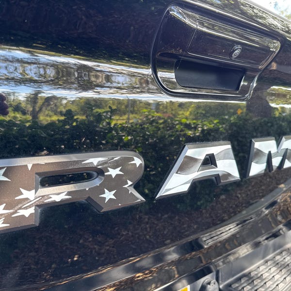 RAM Rebel Emblem Overlay Decals Dripping Red Fits 2019-2023 - Etsy