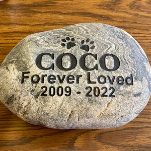 Family Tree Written in Stone Custom Carved River Rock Garden - Etsy