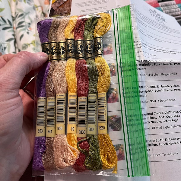 DMC Floss, 400 Thru 598, Embroidery Floss, Add'l Colors See Link in ...