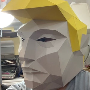 Donald Trump Mask Politician Mask DIY Donald Trump Paper - Etsy