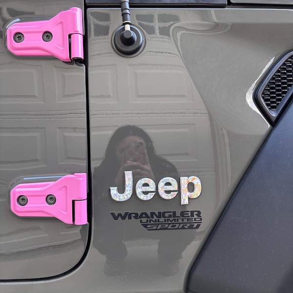 Holographic Crystal Jeep Emblem Sticker Decal, Wrangler JK, TJ, JL ...