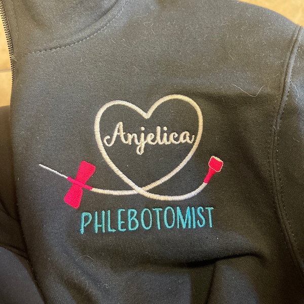 Phlebotomist Jacket, Personalized Phlebotomist Gift, Gift for Nurse ...