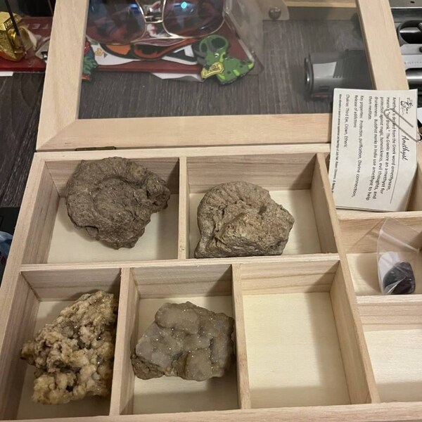 BIG Elegant Crystals Storage Box With 25 Partitions OPTIONAL CRYSALS ...