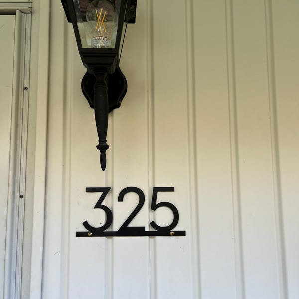 Metal Modern Deco House Numbers Modern Individual Numbers Retro Home ...