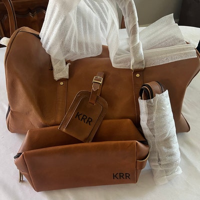 Personalized Duffle Bag Dopp Kit Bag Luggage Tag Combo Gift, Best ...