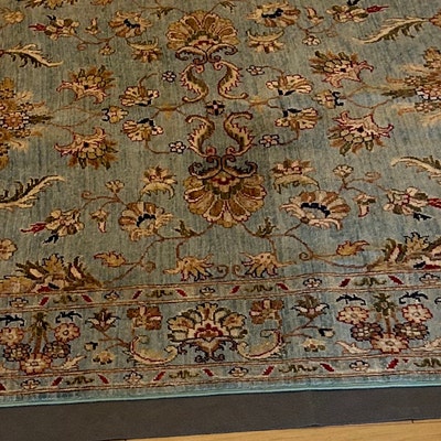 Blue 5x7ft. Bird Area Rug Handmade Afghan Natural Wool Rug Rugs for ...