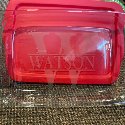 Personalized Etched Pyrex Baking Casserole Dish Wedding Bridal Shower ...