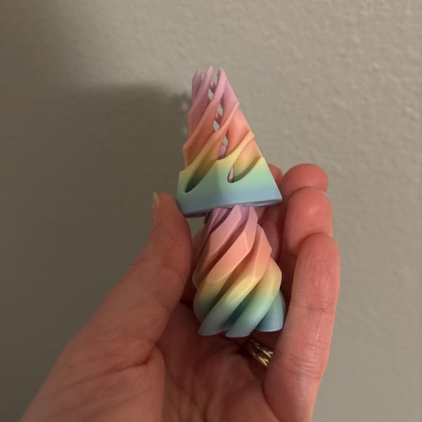 Vortex Pyramid Fidget 3D Printed Desk Toy & Display - Etsy