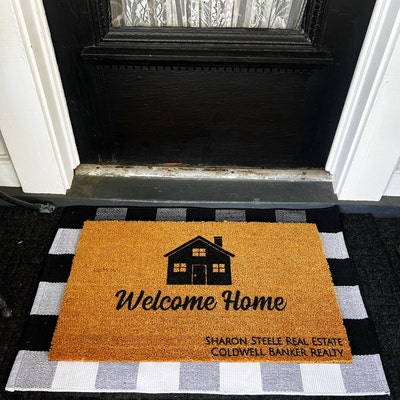 Personalized Welcome Doormat, Custom Handmade Welcome Mat, Front Door ...