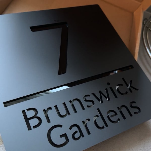8 Inch Modern House Numbers and Letters, Custom House Address Signs. - Etsy