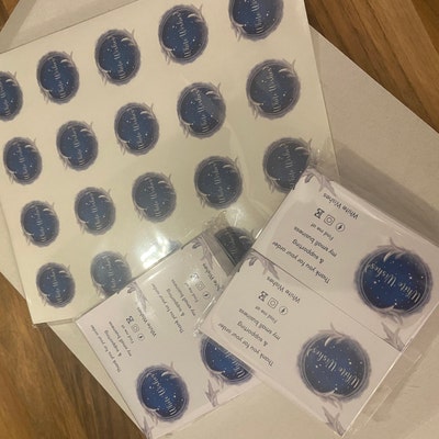 Transparent Metallic Personalised Stickers, Foil Stickers, See Through ...