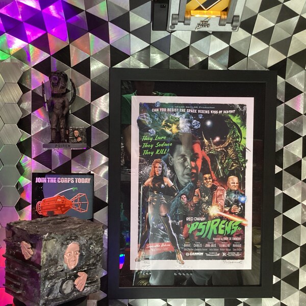 Affiche ancienne A3 signée Father Ted Speed 3 en édition limitée. Art ...