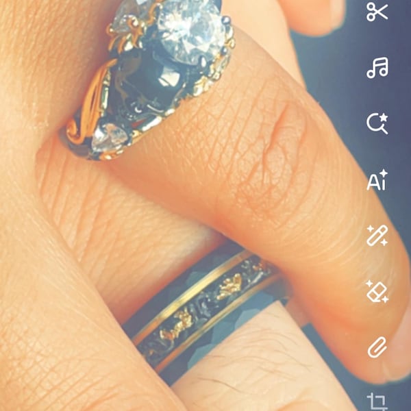 Guitar String Ring, Whiskey Barrel Wood Band, Tungsten Men Wedding Ring ...