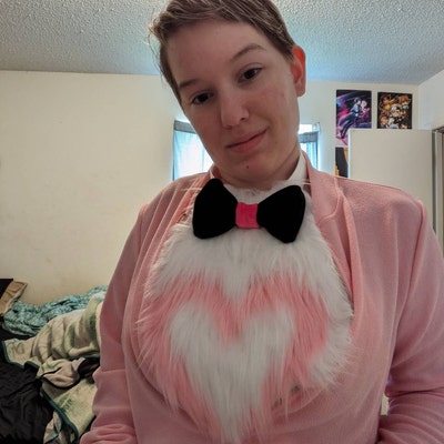 Hazbin Hotel Angel Dust Furry Chest Fluff Harness - Etsy