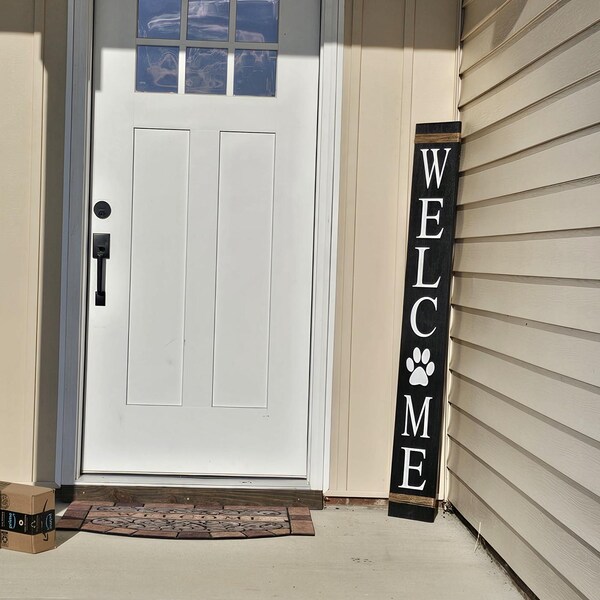 Front Porch Welcome Sign 5 Foot Welcome Sign Crazy Dogs Sign Beach ...