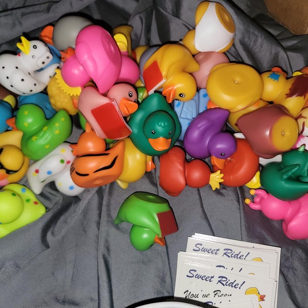 Bag of Ducks you've Been Ducked Canvas Tote Rubber Duck Lovers Perfect ...