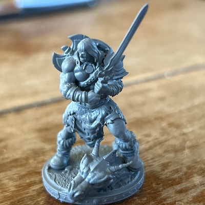 Human Male Wizard Miniature for D&D TTRPG 32mm Miniature Spellcaster Pathfinder Unpainted TPK ...