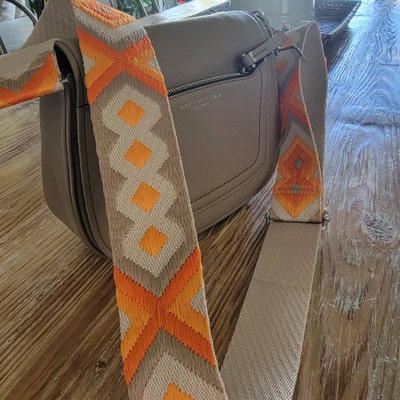 3.8cm Wide Crossbody Strap Purse-green Bag Strap-guitar Strap-striped ...