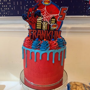 3D Spider Man Cake Topper Spider-man Personalised Handmade - Etsy