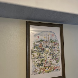 Peter Rabbit Watercolor Map Art Print Easter - Etsy